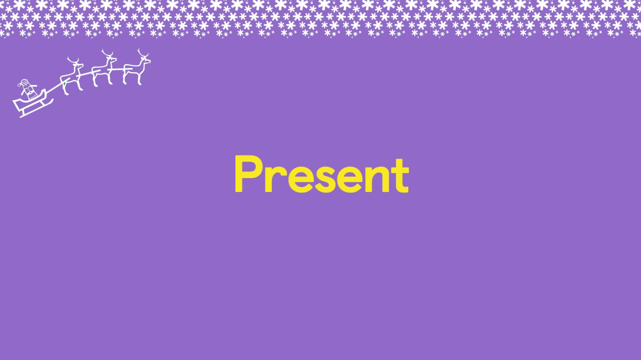 Makaton Countdown to Christmas - 1 sleep to go