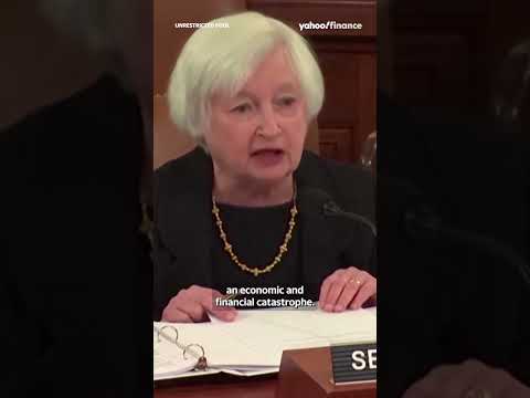 Treasury Sec. Janet Yellen: 'A default on our debt would trigger a financial catastrophe' 💵 #shorts