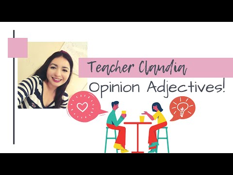 Adjetivos de Opinión - Opinion Adjectives
