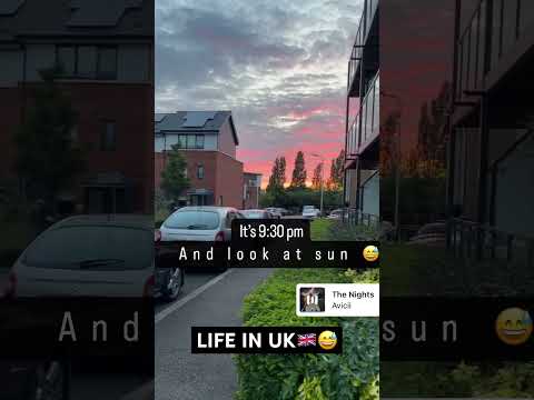 There is no night in uk 🇬🇧 in summer😅 #uk #youtubeshorts #viral #london