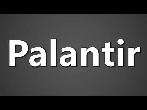 How To Pronounce Palantir