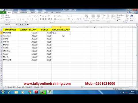 1 Converting, Copying Important Formulas in Ms-office Excel | Microsoft Advanced Excel Training |