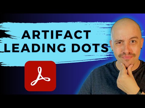 How to artifact dots within Adobe Acrobat Pro Dc