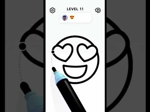 ASMR Coloring Art Level 11: Smiling Face πwith Heart Eyes Emoji #short #asmr #Art #hearteyesemoji