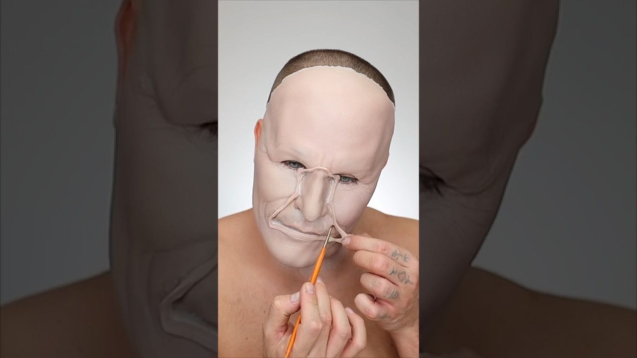 Perfecting my craft of prosthetic makeup transformations 👑 #moviemakeup #makeup #makeupartist