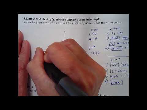 Lesson 3 Quadratic Function – Applied Math 30S