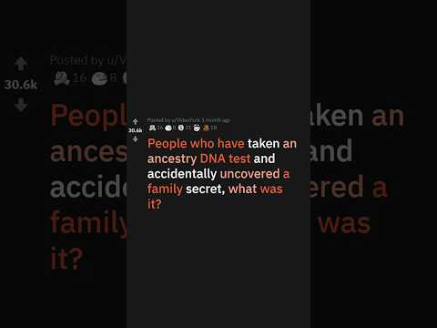 What family secret was revealed by an ancestral DNA test?