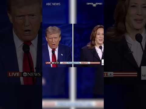 'I'm talking now': Trump quotes Harris after she interrupts #shorts