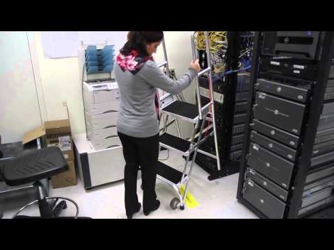 COTTERMAN STOCKNSTORE FOLDING ROLLING LADDER