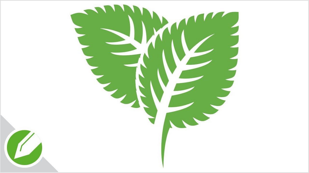 Rose leaf Drawing with CorelDraw | Flat Vector Style | Drawing | CorelDraw Tutorial