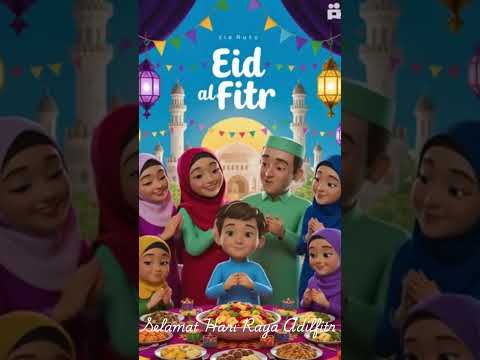 Selamat Hari Raya Adilfitri to All Muslims #shorts #greeting #festival #animation #anime #shortvideo