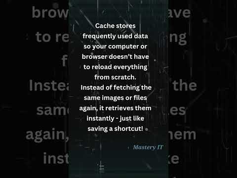What is Cache? #IT #ITBasics #LearnEnglish #LearnIT #ITVocabulary #ITCareer