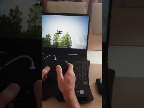 DJI flight simulator with PS4 controller