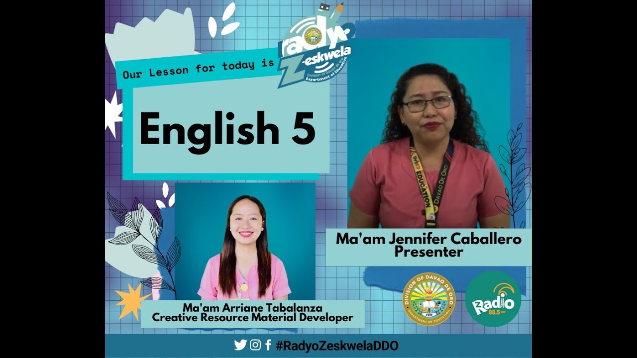 English 5 Quarter 1 Week 1 Module 1 | Filling Out Forms Accurately