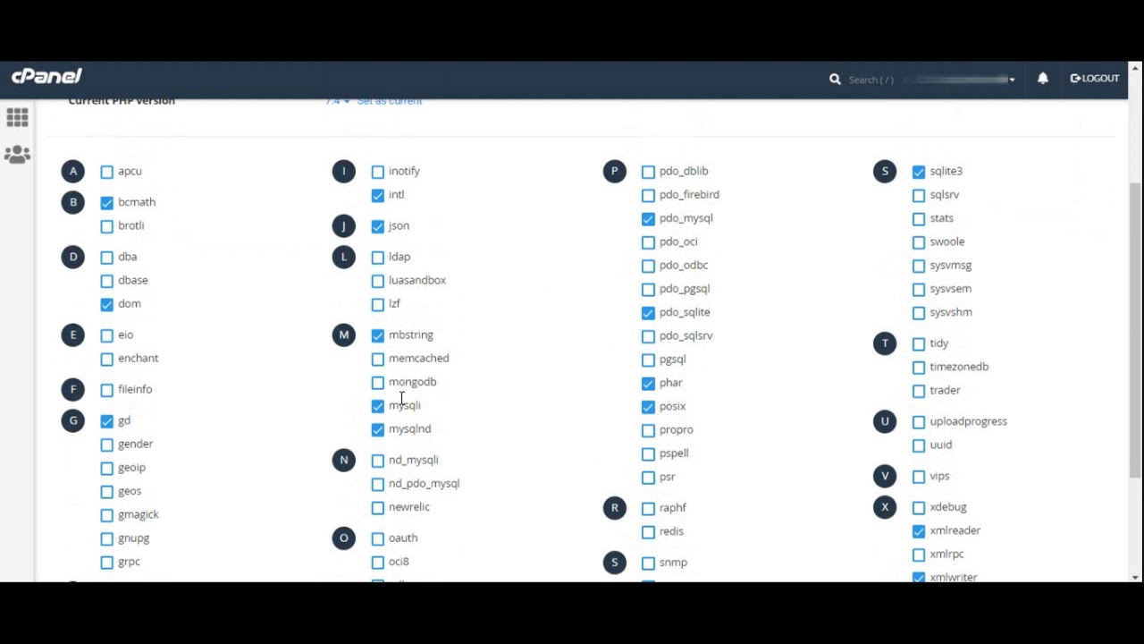 Changing PHP versions and settings using PHP Selector