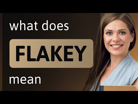 Flakey | FLAKEY meaning