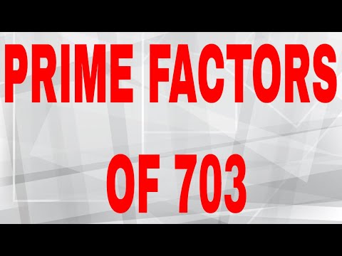 Prime factors of 703|Prime Factorization