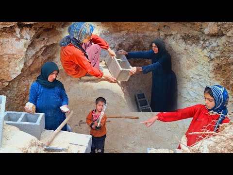 The Chinese wall of the cave with blocks:the story of a mother and a lonely daughter in themountains