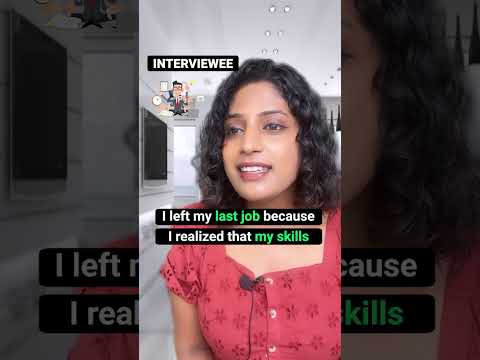 Why did you leave your previous Job ? Interview question with answers