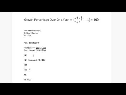How to calculate growth rate using CAGR formula