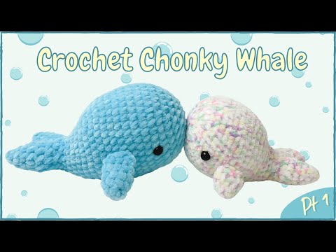 Easy Crochet Whale (Tutorial Part 1) | Free Amigurumi Animal Pattern for Beginners