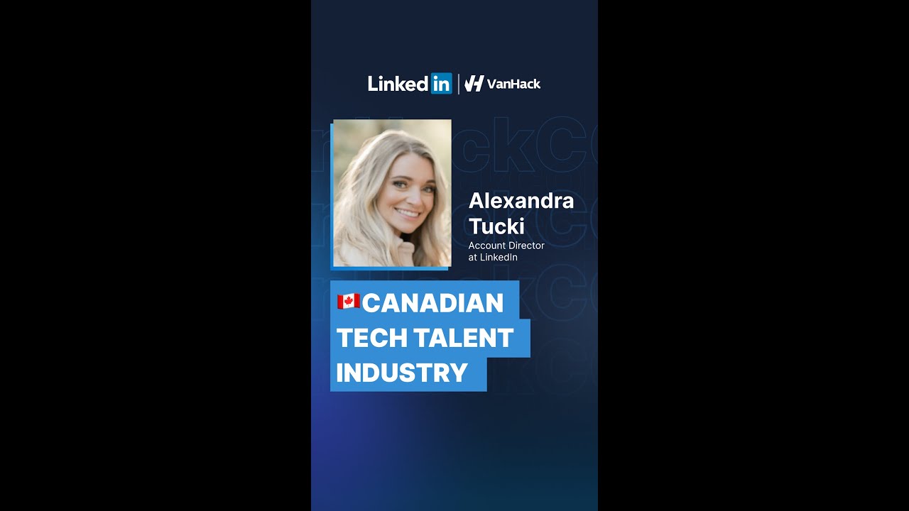 Canadian Tech Market With LinkedIn @ VanHackCON2022 | Job Searching in Canada #shorts