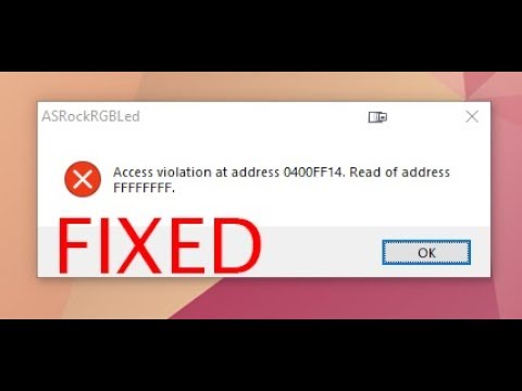 How to Fix ASRock PolyChrome Access Violation Error