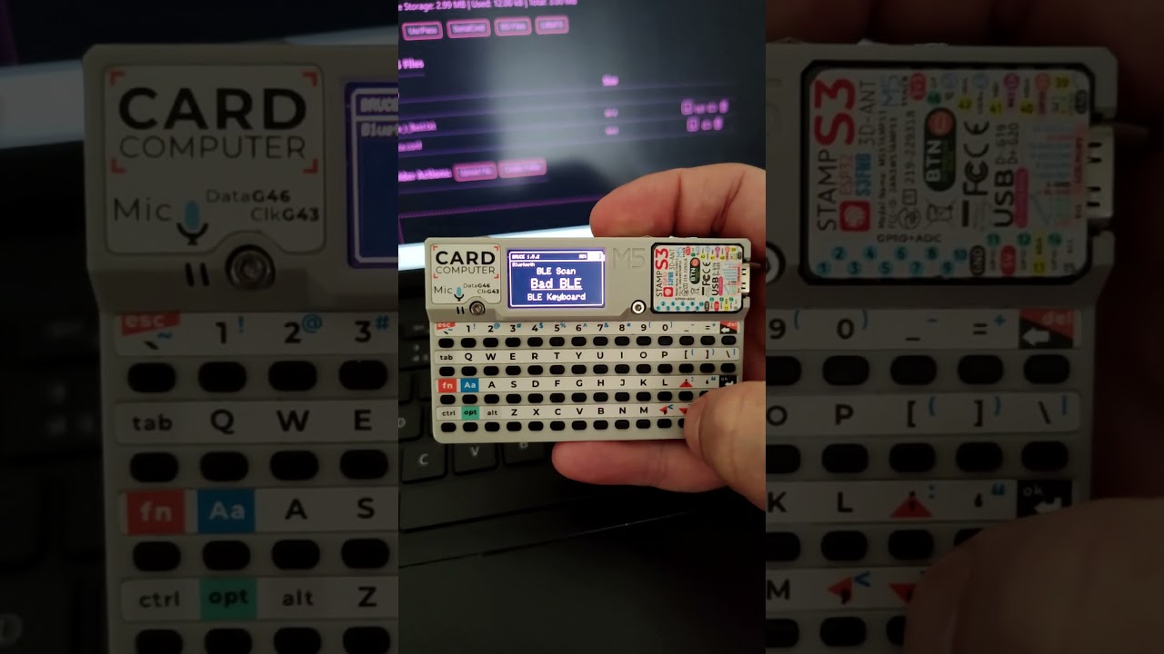 #bruce running BadBLE (DuckyScript over bluetooth)