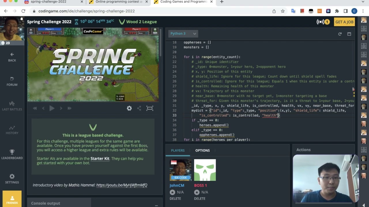 CodinGame: Spring Challenge 2022 First Look