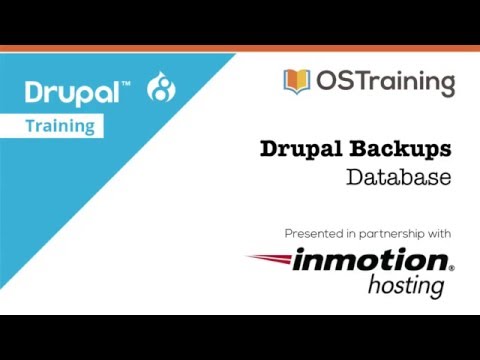 Drupal Backups, Tutorial #3: Backing Up The Database