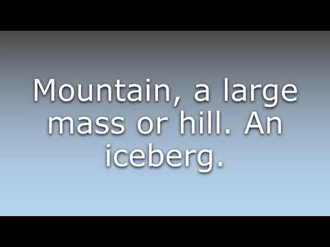 What does Berg mean?