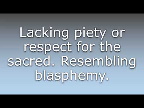 What does Blasphemous mean?