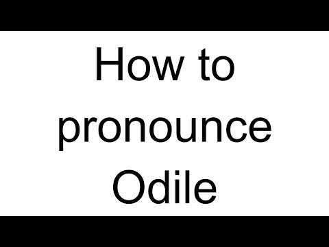 How to Pronounce Odile (French)