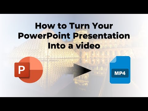 How to Turn Your PowerPoint Presentation into an MP4 Video