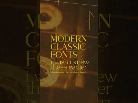 morden classic fonts i wish i knew earlier 👀 #fonts #typeface #graphicdesign