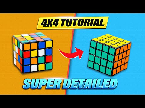 Easiest Tutorial: How to Solve the 4x4 Rubik's Cube (The Rubik's Revenge)