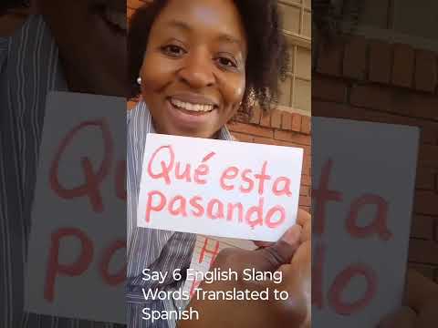 Say 6 English Slang Words Translated to Spanish #shorts #short #english #spanish #education Video153