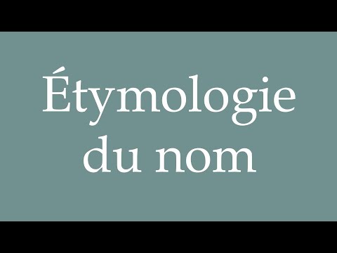 How to Pronounce ''Étymologie du nom'' (Etymology of the name) Correctly in French