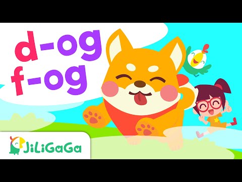 og | jog fog dog log π πΆ | Fun with Phonics | Jiligaga