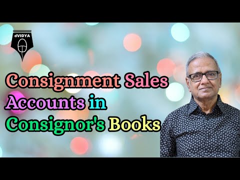 Consignment Sales Accounts in Consignor’s Books | Consignor’s Books of Accounts