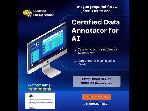 Certification on Data Annotation for AI #ai #technology #jobapplication #jobhunting #jobsearch