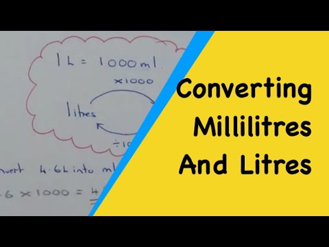Converting Between Litres And Millilitres (Units Of Volume Conversions)