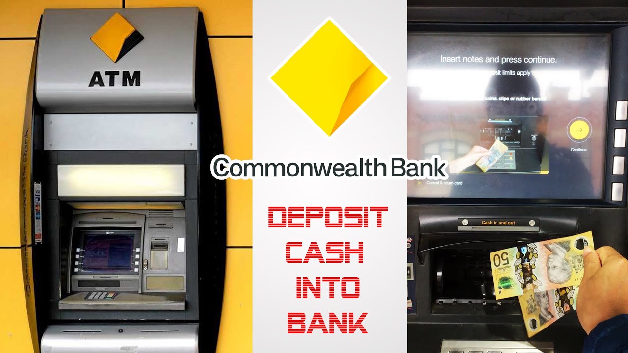 How To Deposit Money At ATM Commonweath Bank - Insert Cash Into Bank Account