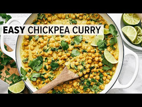 CHICKPEA CURRY | Easy Vegetarian Curry Recipe!