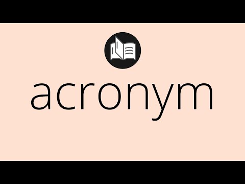 What ACRONYM means • Meaning of ACRONYM • acronym MEANING • acronym DEFINITION