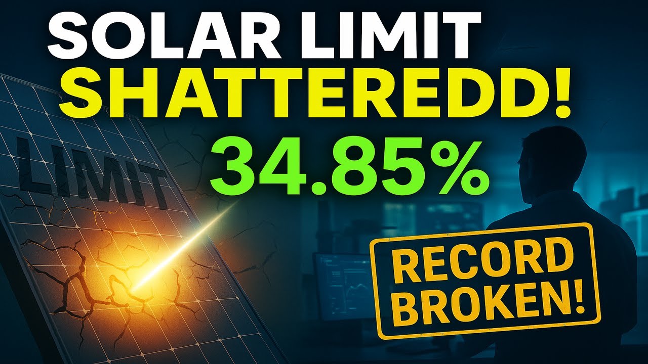 34.85% Solar Efficiency!? LONGi Just Rewrote the Rules of Solar Power