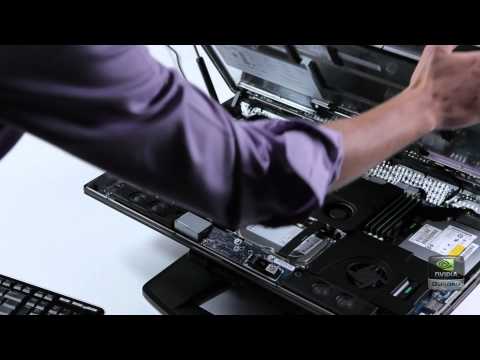 NVIDIA showcasing HP Z1 All-in-One Workstation with NVIDIA Quadro professional graphics