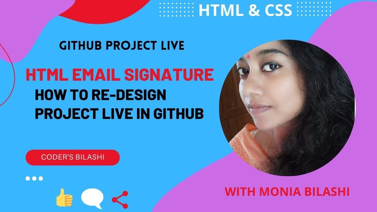 How To Live Your Project In Your GITHUB Profile | Email-Signature |100% clickable |𝘾𝙊𝘿𝙀𝙍'𝙎 𝘽𝙄𝙇𝘼𝙎𝙃𝙄 .
