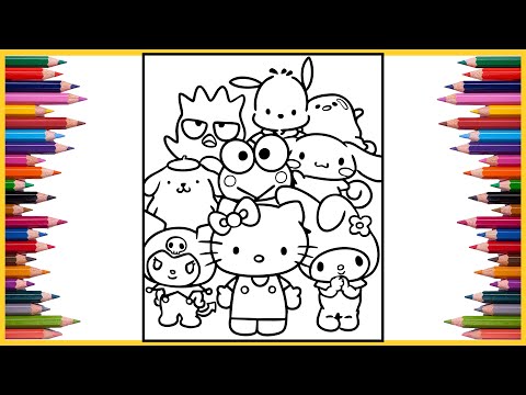 Sanrio Characters Coloring Pages | How to Color Sanrio Characters | Ohuhu Markers