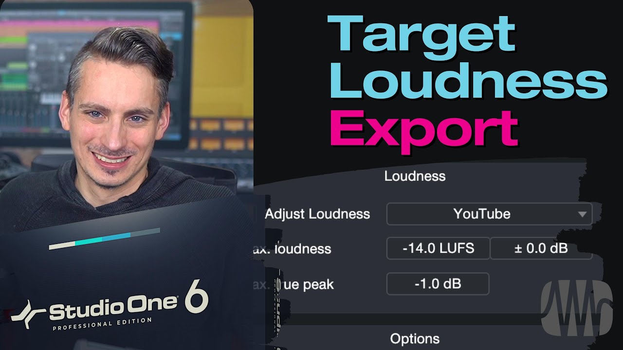 Target Loudness Options in Studio One 6